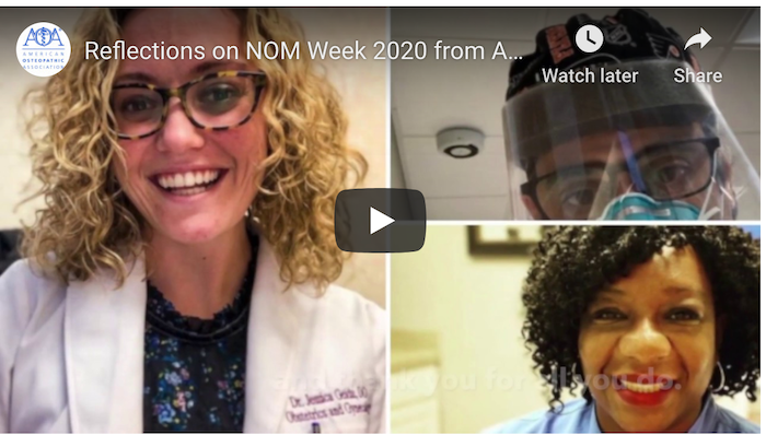 Reflections on NOM Week from AOA President Ron Burns, DO - American ...